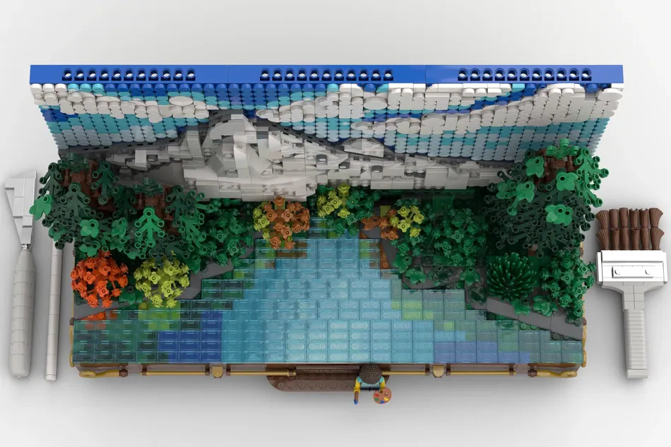 Bob Ross painting build would be right at home in LEGO Ideas - Brick ...