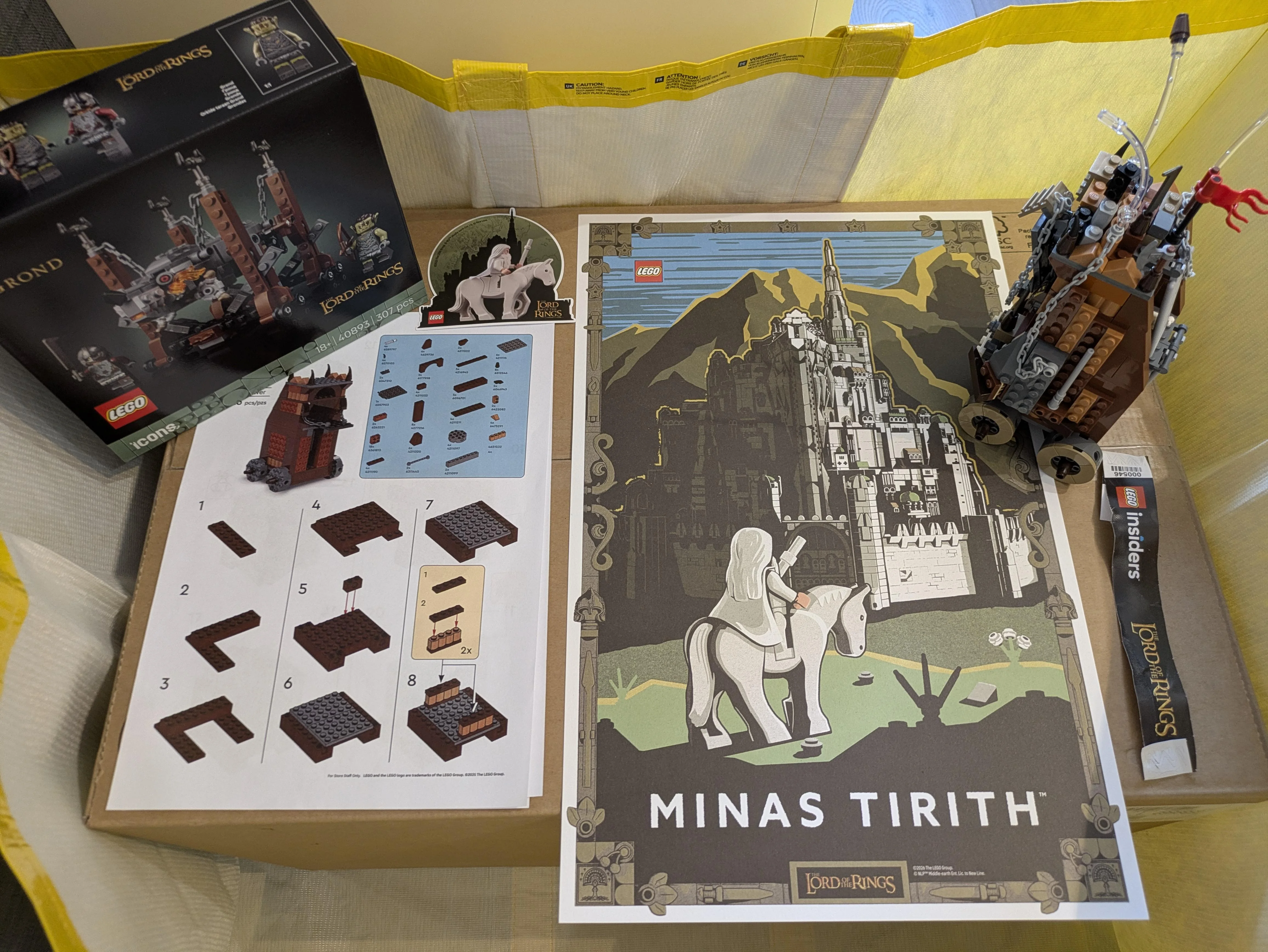 LEGO Minas Tirith Siege Tower instructions revealed - Brick Fanatics