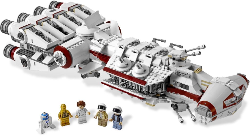 Every LEGO Star Wars Tantive IV model ever released