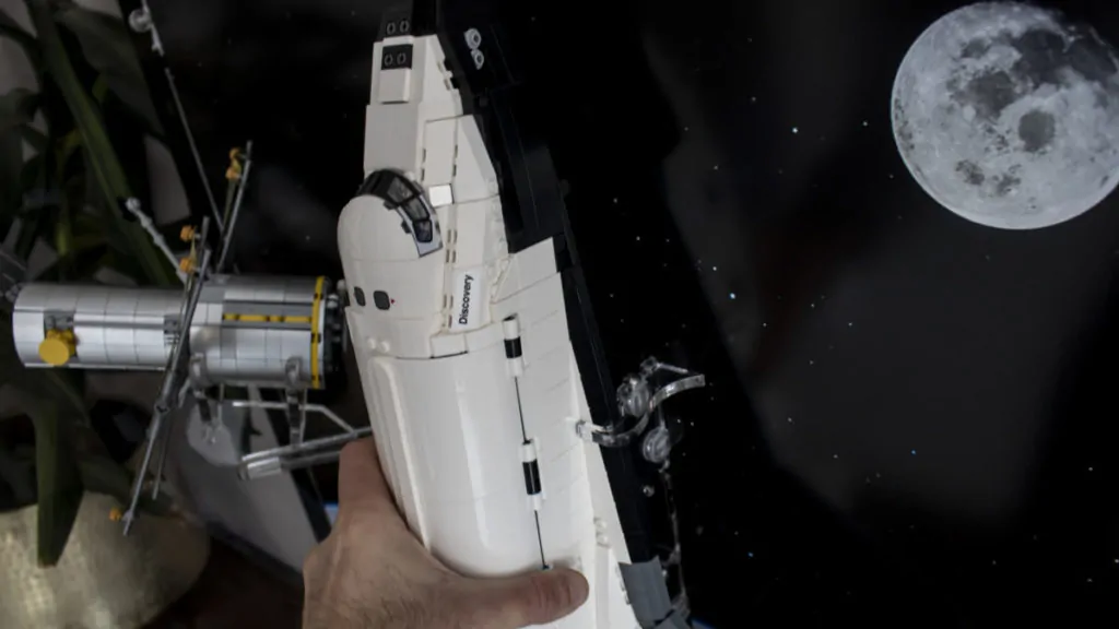 LEGO NASA Space Shuttle wall-mounted display case review