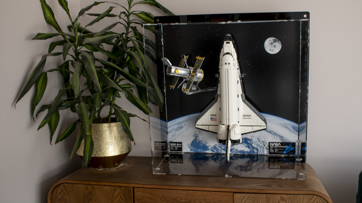 LEGO NASA Space Shuttle wall-mounted display case review