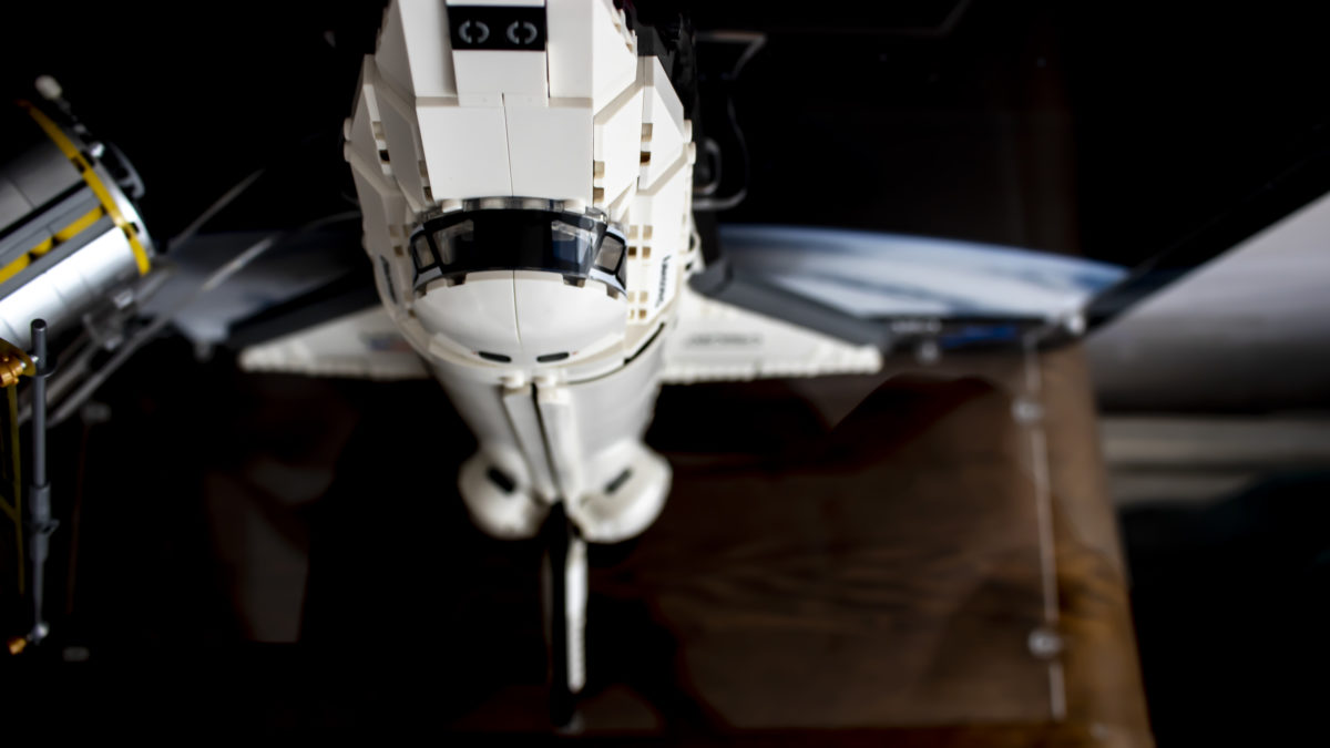 LEGO NASA Space Shuttle wall-mounted display case review