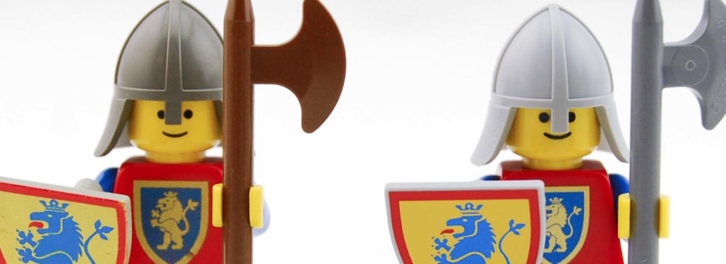 LEGO Classic Knight Minifigure 2016 vs 1986