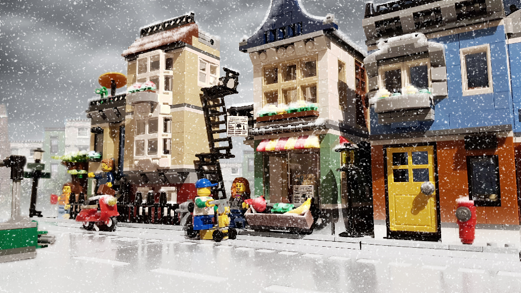 Brick Pic of the Day: LEGO town in the snow