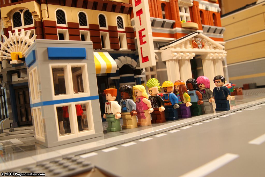 LEGO fans queue for hours for new brick event