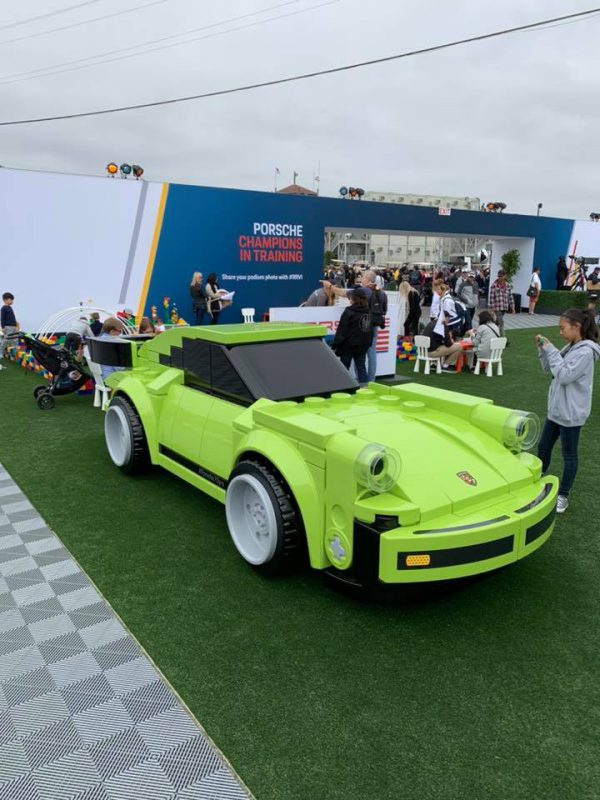 Giant LEGO Speed Champions Porsche 911 Turbo at Laguna Seca
