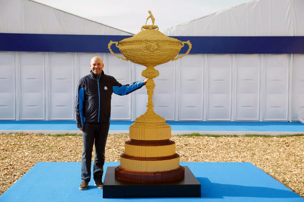 The LEGO Group celebrates the Ryder Cup with replica trophy