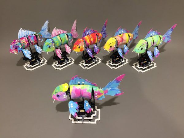 Evolution of the LEGO FORMA 81002 Splash Koi Skin