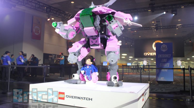 LEGO Overwatch D.Va statue at BlizzCon