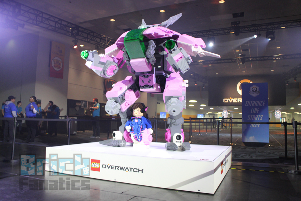 LEGO Overwatch D.Va statue at BlizzCon