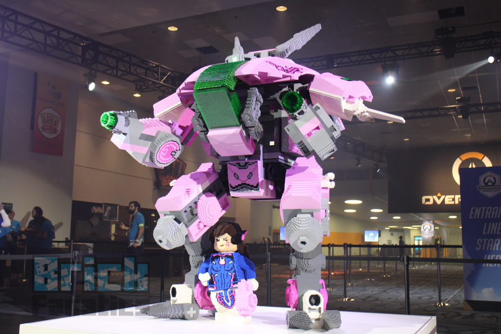 LEGO Overwatch D.Va statue at BlizzCon