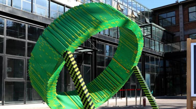 Largest ever LEGO brick ring sundial built in Beijing