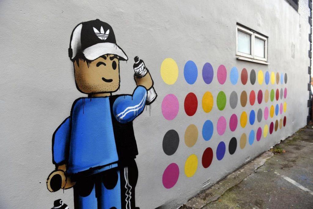 LEGO street art arrives in Carlisle