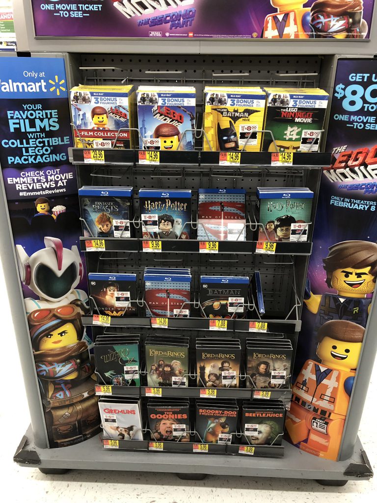 New LEGO movie Blu-ray editions with bonus minifigures at Wal*Mart