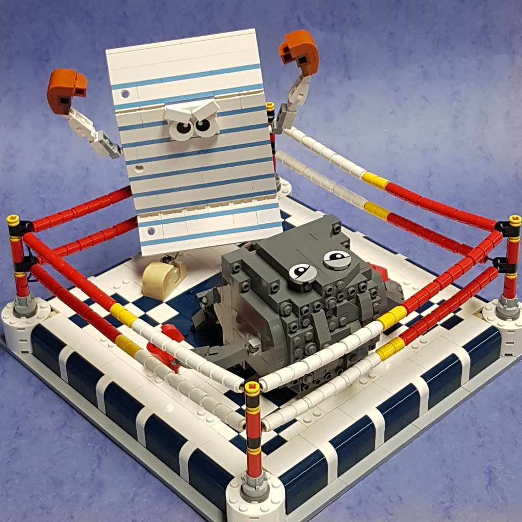 Brick Pic of the Day: Paper beats rock