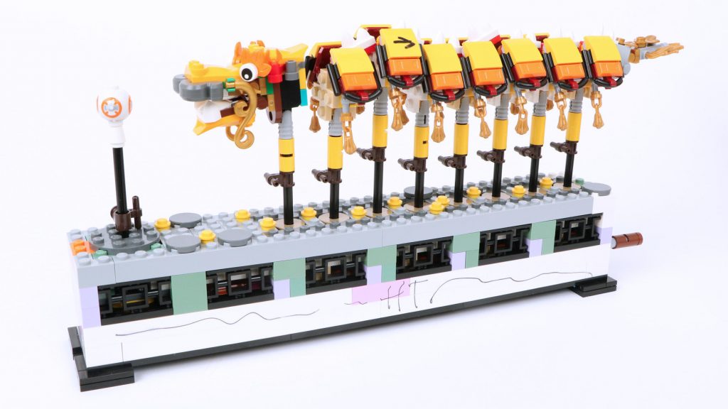 Designing LEGO 80102 Dragon Dance in pictures