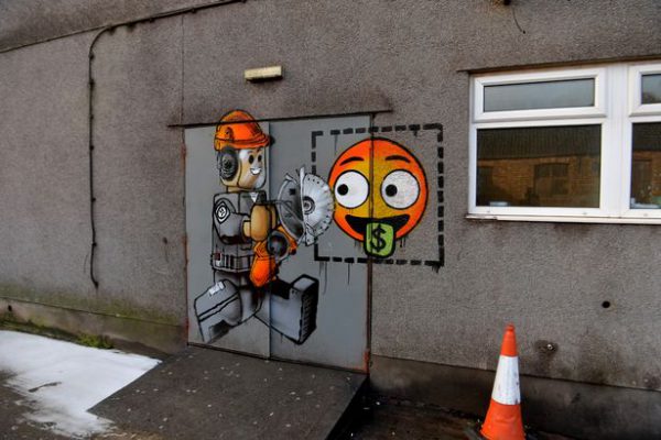LEGO inspires street art in Port Talbot, Wales