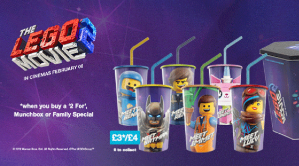 Exclusive The LEGO Movie 2: The Second Part cups and buckets at Cineworld