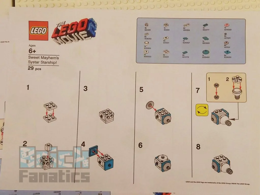 The LEGO Movie 2 Sweet Mayhem’s Systar Starship “make and take” build ...