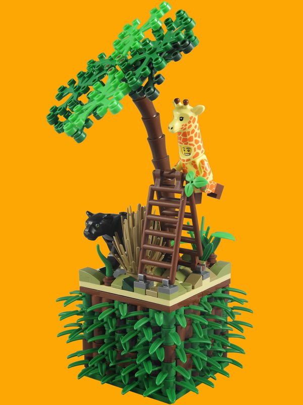 The LEGO Movie 2 Collectible Minifigures vignettes: Giraffe Guy