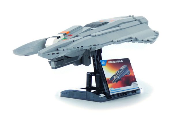 Licensed HOMEWORLD construction kits use LEGO elements