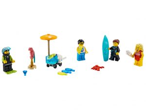 LEGO City 40344 Minifigure Pack has a summer holiday theme