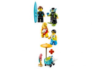 LEGO City 40344 Minifigure Pack has a summer holiday theme