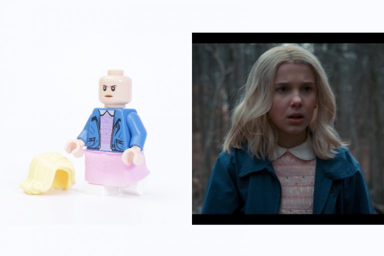 LEGO Stranger Things 75810 The Upside Down minifigure spotlight