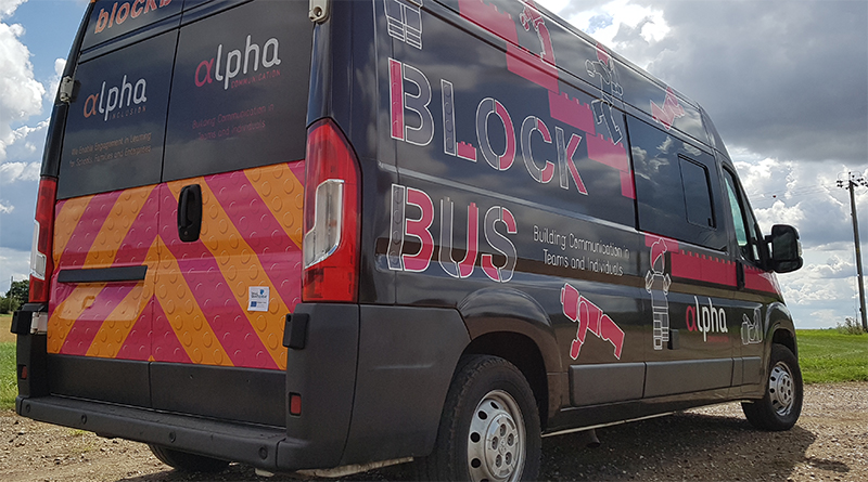 The Block Bus provides communication therapy using LEGO bricks