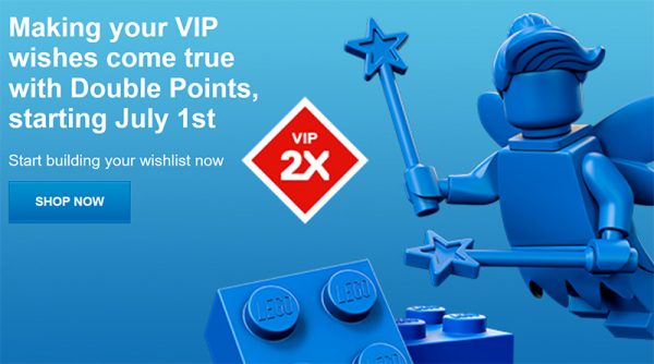 Last day for double VIP points at the official LEGO store