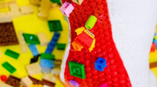 LEGO socks will help fans pick up dropped bricks