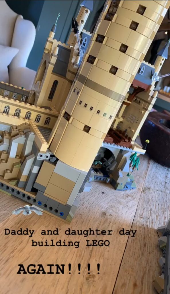 David Beckham builds LEGO Harry Potter 71043 Hogwarts Castle