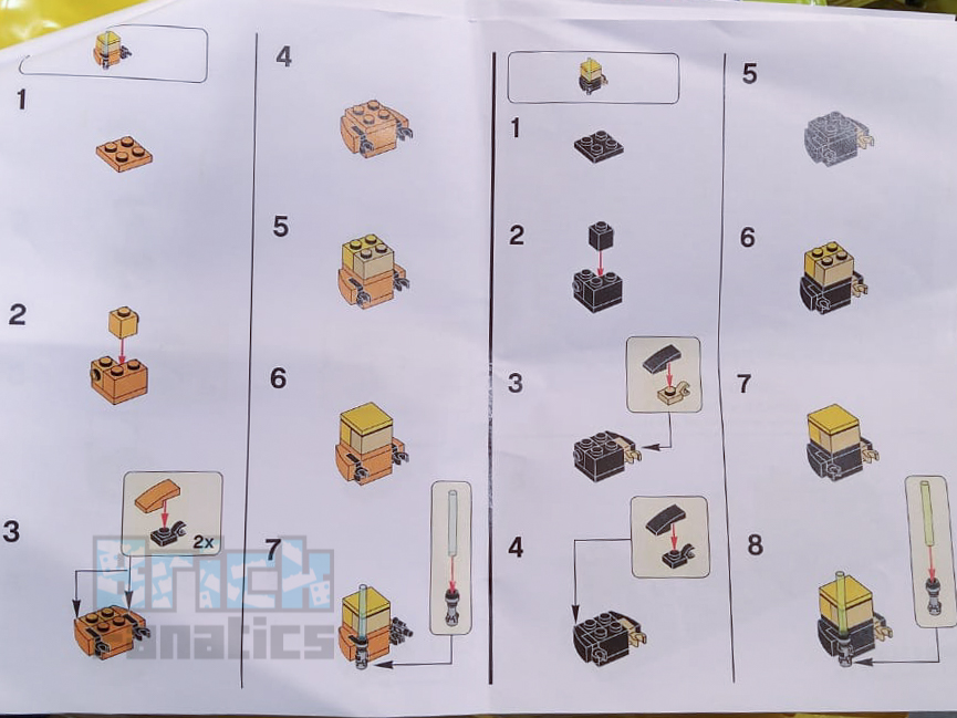 LEGO Star Wars Luke Skywalker timeline make and take instructions