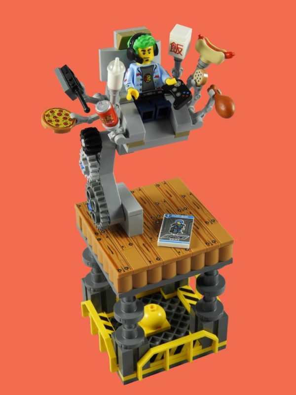 LEGO Collectible Minifigures Series 19 vignettes: Video Game Champ