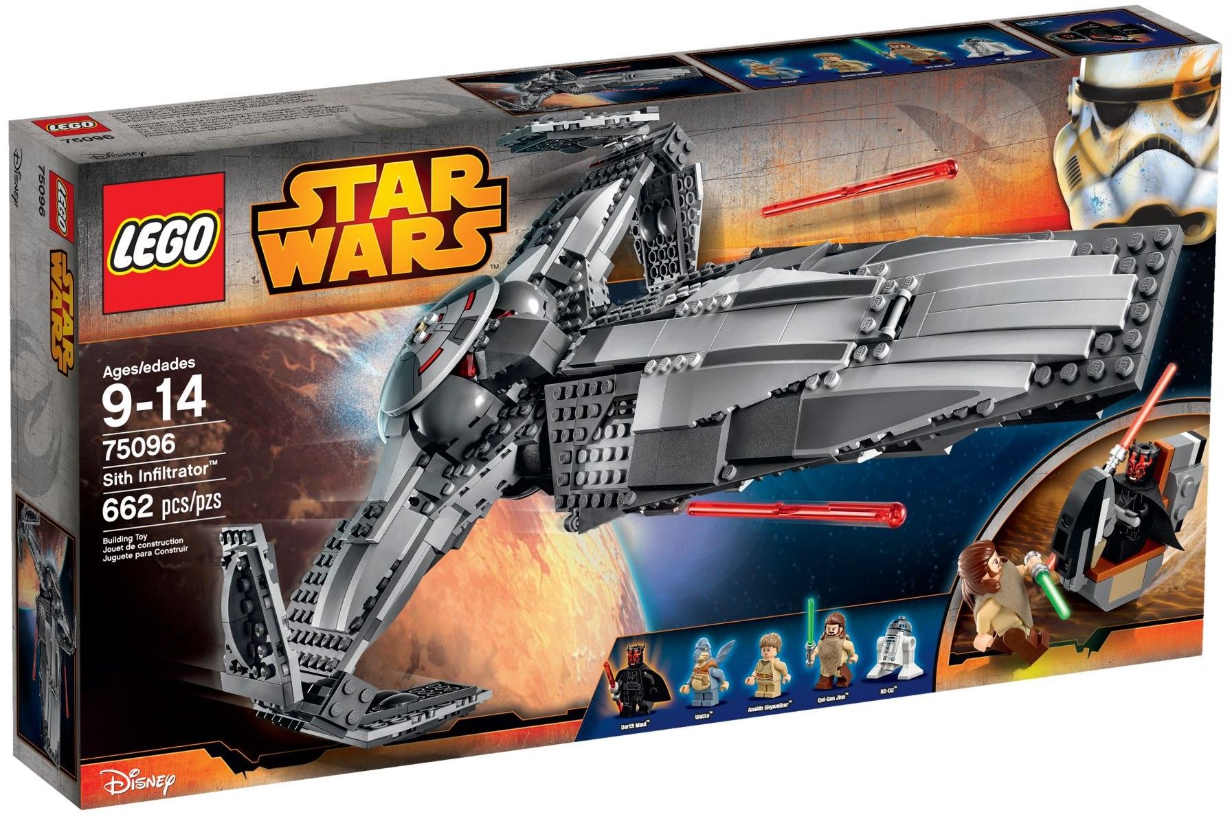 Every LEGO Star Wars Sith Infiltrator, from 1999 to 2024