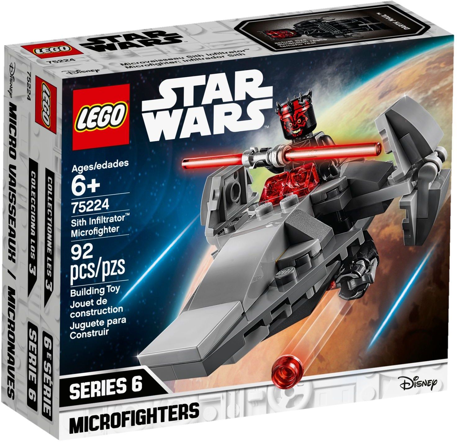 Every LEGO Star Wars Sith Infiltrator, from 1999 to 2024
