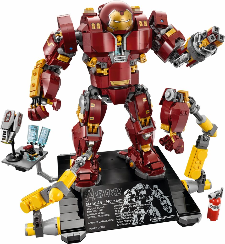Take a look at every LEGO Marvel Hulkbuster set to date