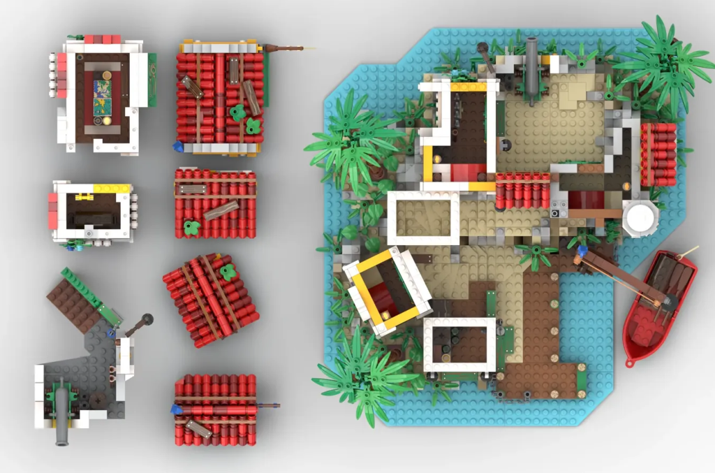 Classic LEGO Pirates port makes it into second 2022 LEGO Ideas review