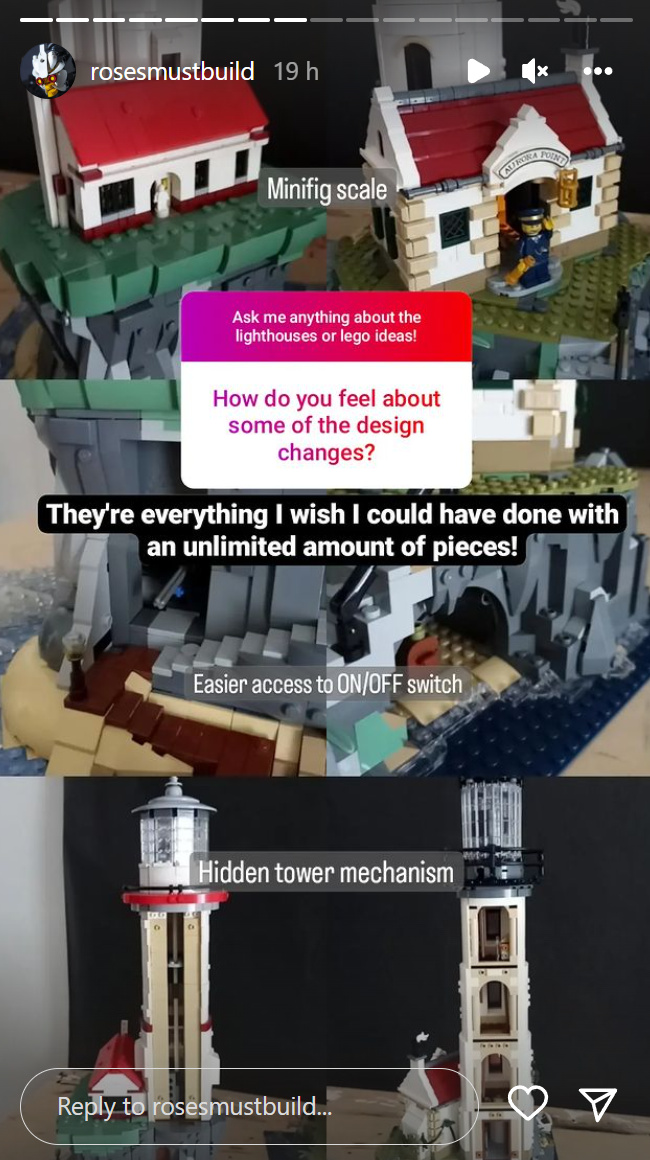 LEGO Ideas 21335 Motorised Lighthouse’s motor is designed to be quiet