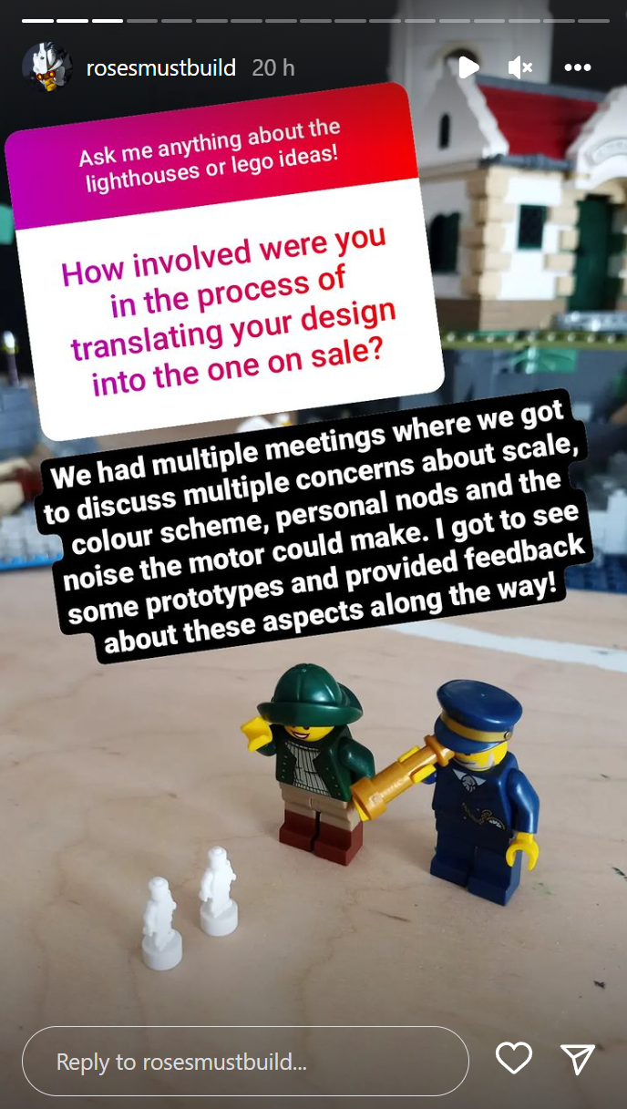 LEGO Ideas 21335 Motorised Lighthouse’s motor is designed to be quiet