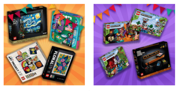 LEGO VIP Rewards Centre special themed prize bundles