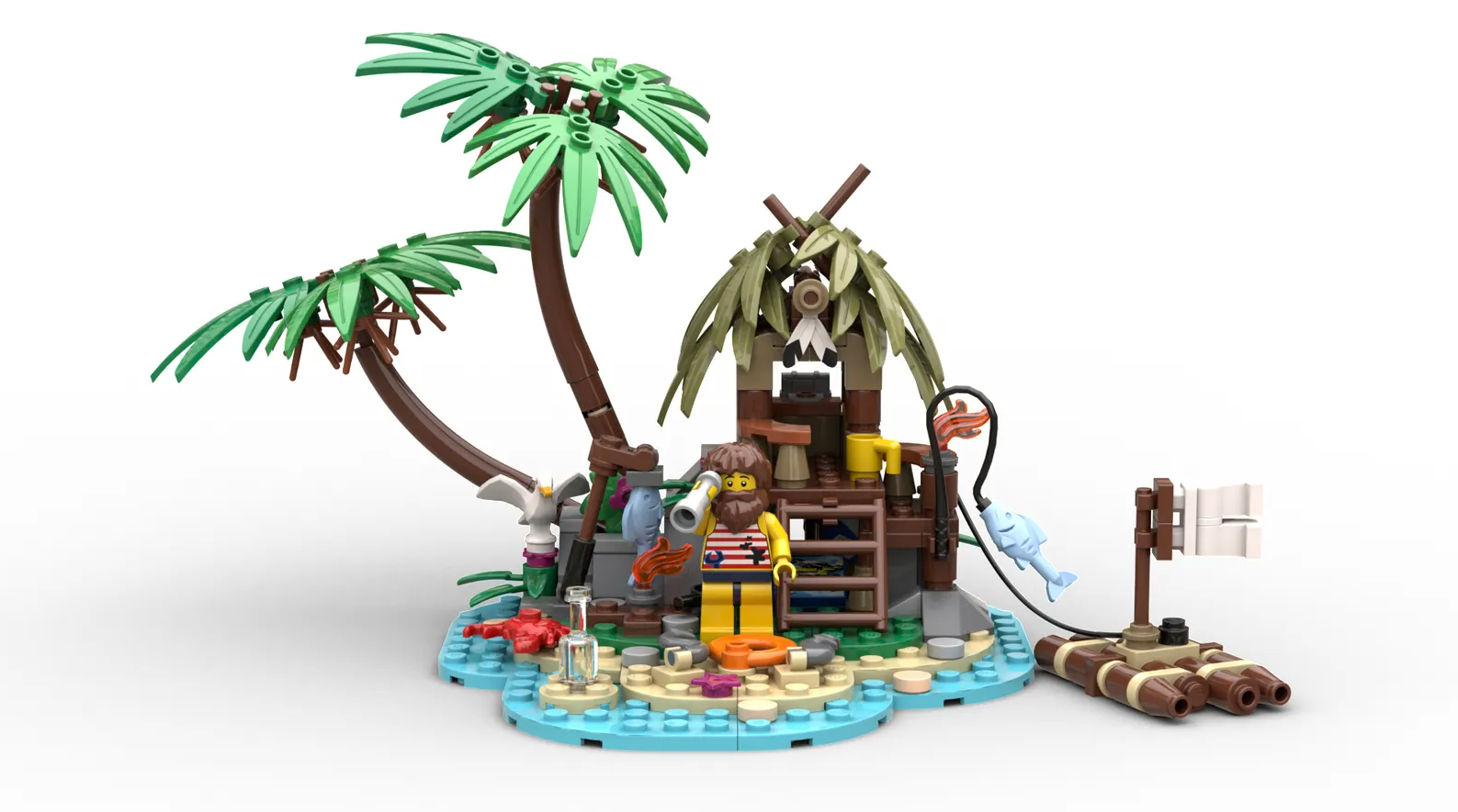 LEGO Ideas Ray the Castaway GWP rumoured for October 2022
