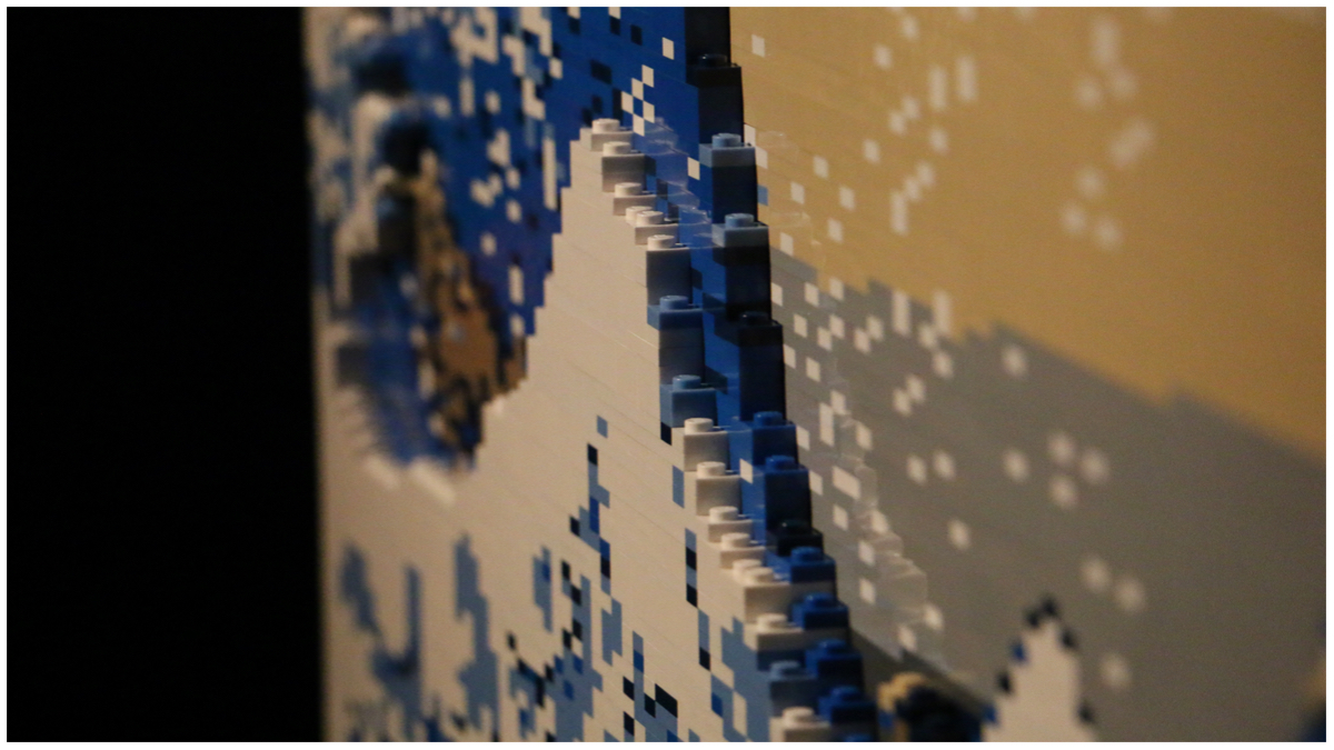 The Great Wave is a popular subject for LEGO enthusiasts