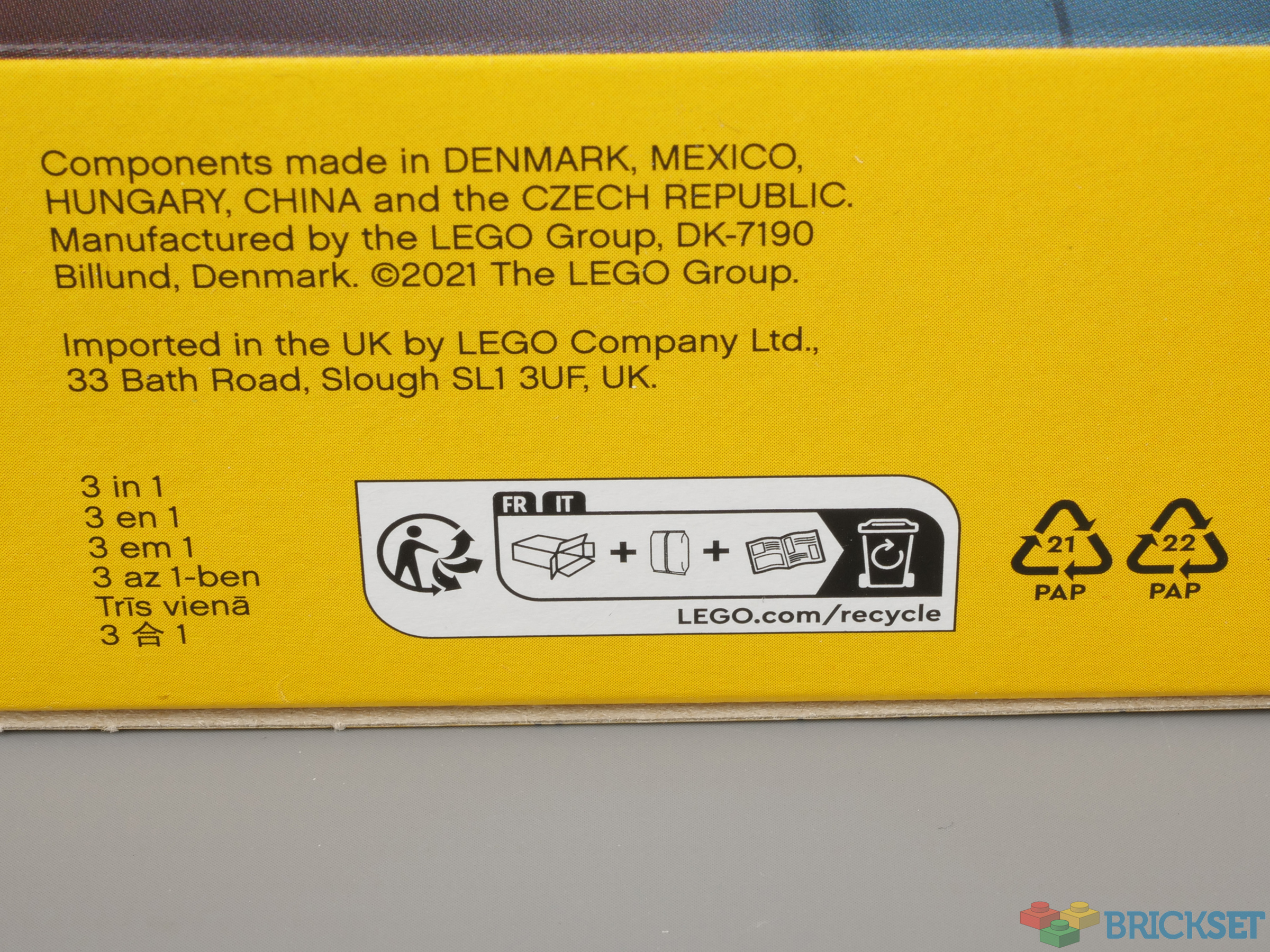 The first LEGO set to have paper bags has been confirmed