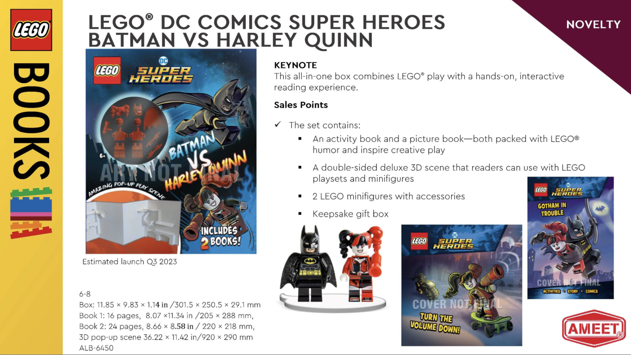 LEGO DC's first 2023 product is... a Batman vs. Harley book