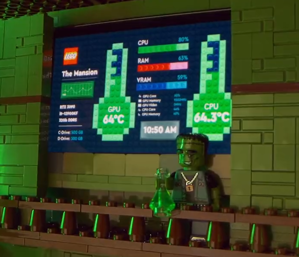 We need this spooky Halloween LEGO gaming PC now