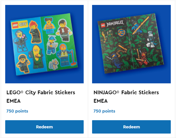 Two new LEGO VIP rewards added ready for upcoming event