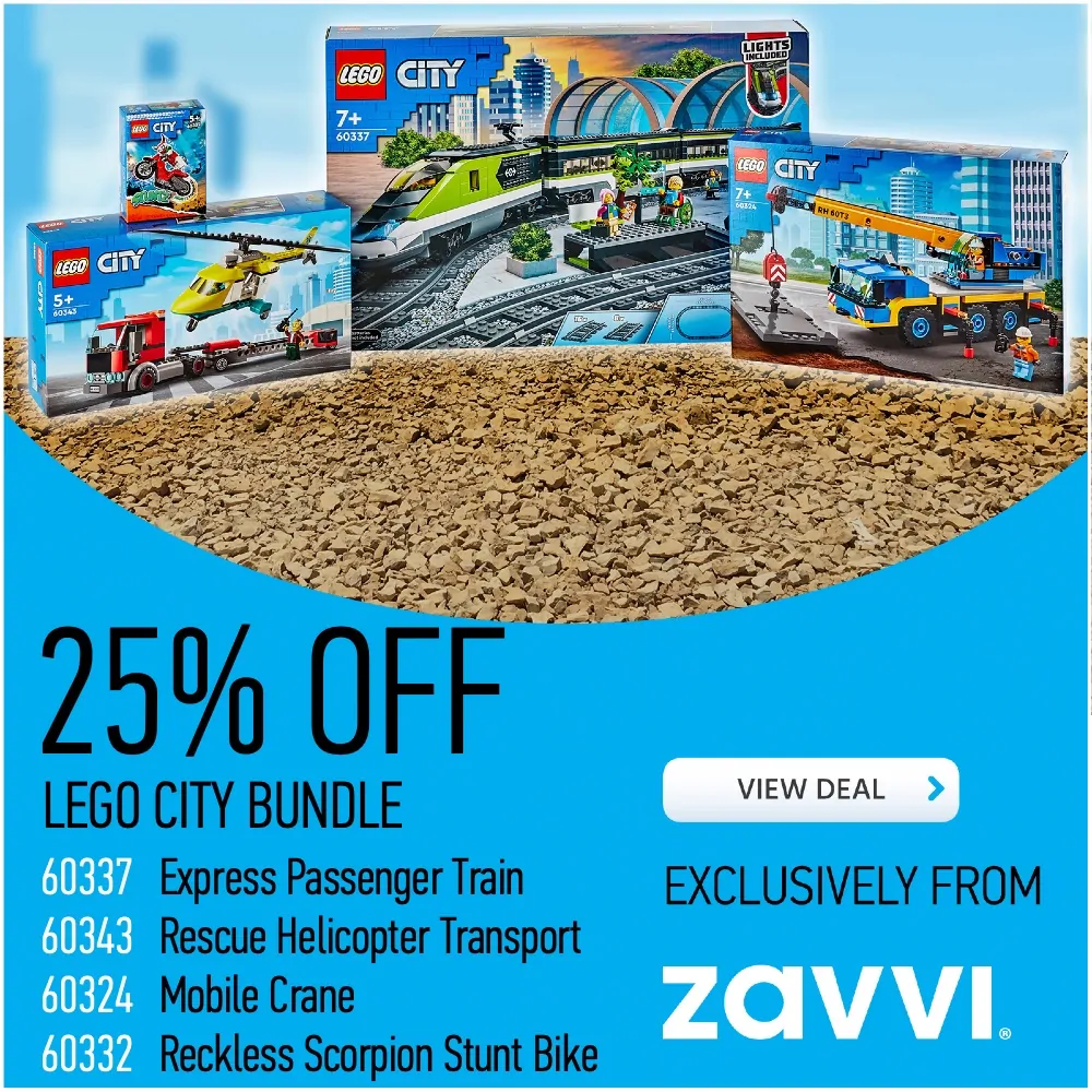 Huge savings on Zavvi LEGO bundles including NINJAGO and City