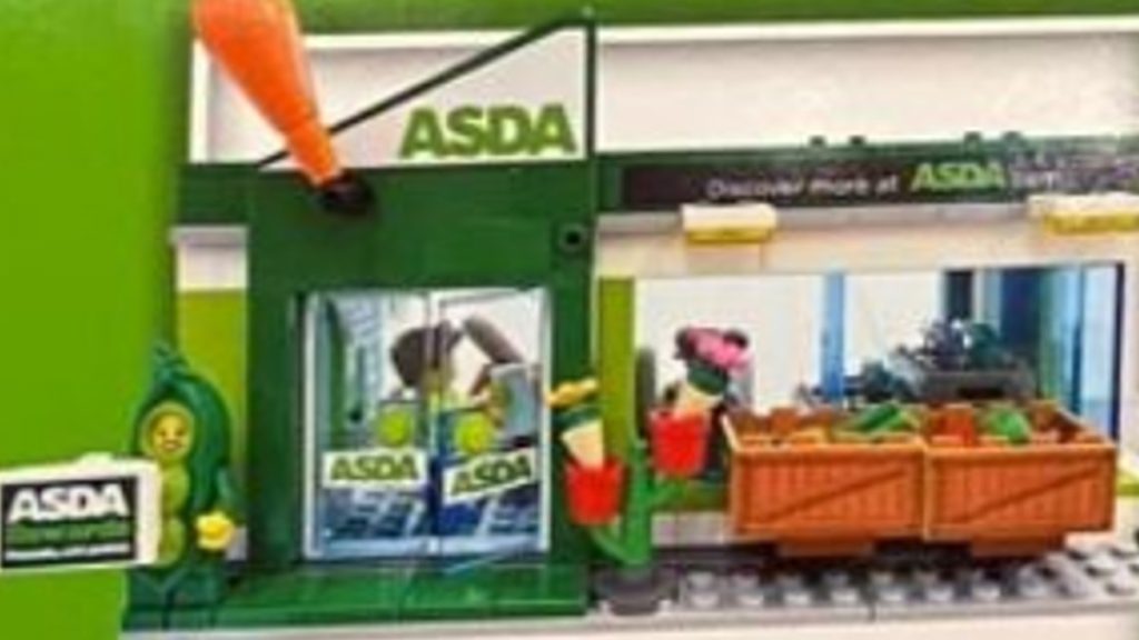 LEGO City 60347 Grocery Store gets unusual ASDA makeover