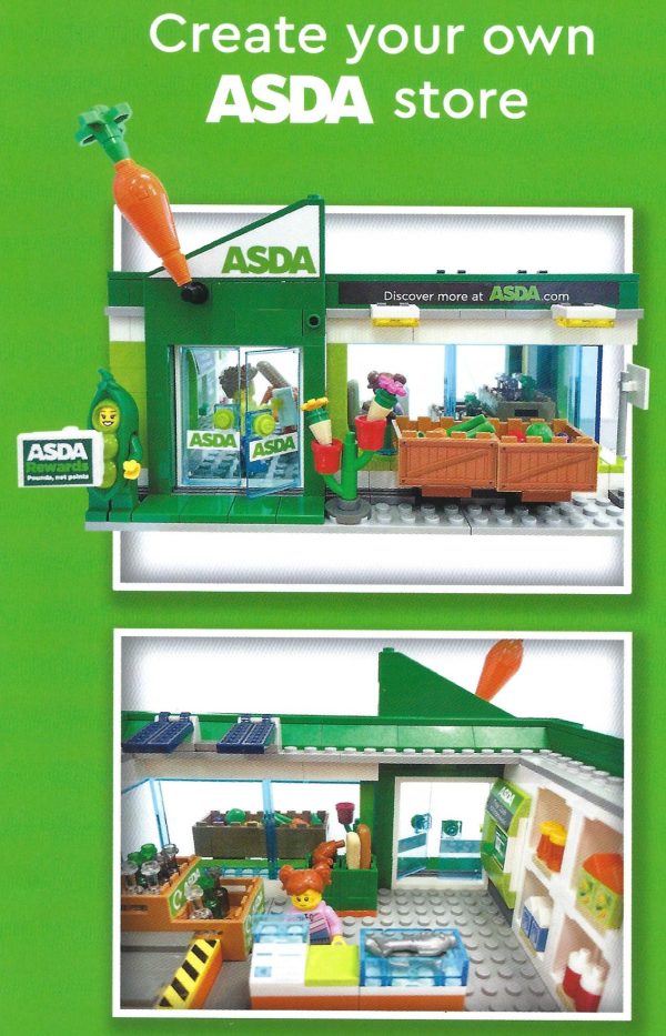Closer look at LEGO City 60347 Grocery Store ASDA changes